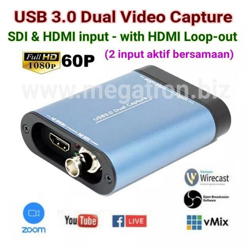 Jual USB 3.0 Dual Video Capture & Streaming - (SDI + HDMI input) - vMix ...