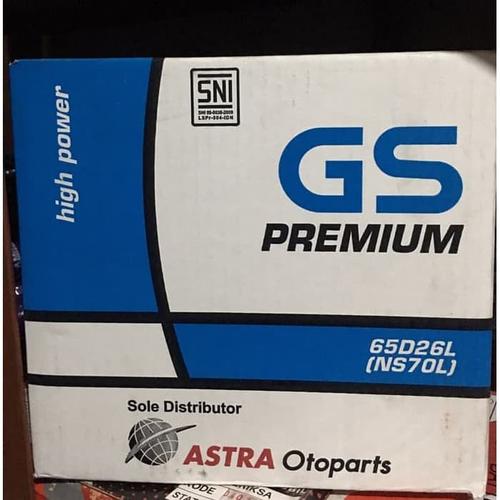 Jual Aki Mobil / Battery GS ASTRA Type GS PREMIUM NS70L 65D26L 12v 65 ...