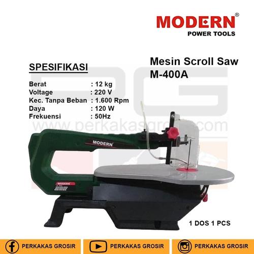 Jual Mesin Scroll saw modern m-400A mesin gergaji triplek jigsaw duduk ...
