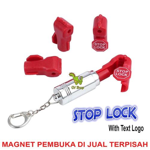 Promo GV - Stop Lock Security Anti Maling LOGO Stop Lock Timbul - 6mm ...