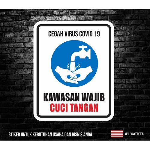 Jual Sticker Safety Sign Warning Sign Cuci Tangan - Jakarta Selatan ...