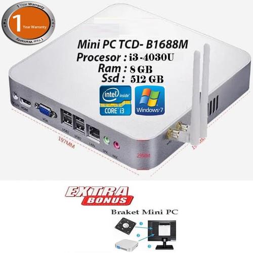 Promo Mini PC Komputer Intel Core i3 Ram 8Gb + SSD 512Gb Wifii ...