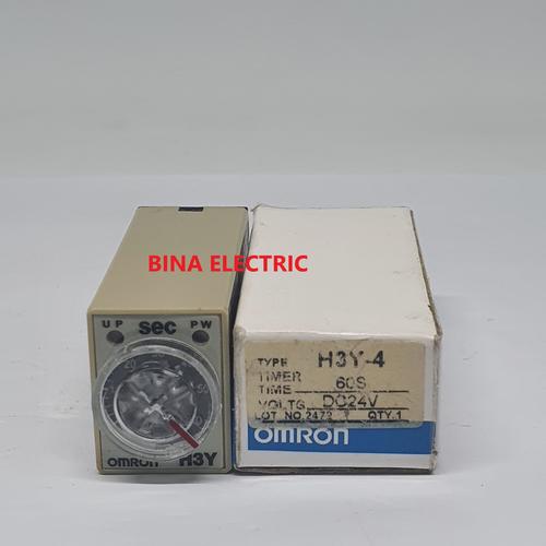 Jual Timer Omron H3Y-4 / Delay Timer Omron H3Y4 24VDC 14 Pin 60 Second 60S - Jakarta Pusat ...