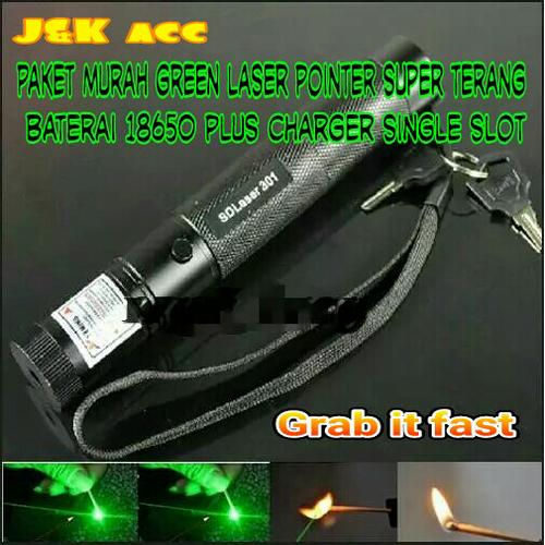 Jual Paket laser pointer hijau super terang 5 KM-presentasi-senter ...