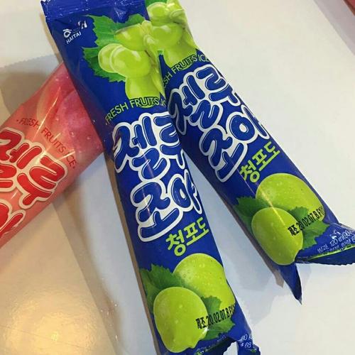 Jual Korean Ice Cream haitai Grape/ Ice Cream Rasa Buah Anggur Korea ...