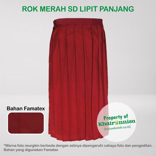 Jual SERAGAM SEKOLAH ROK SD MERAH PANJANG - UKURAN 28 - Kota Makassar ...