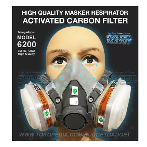 Jual Masker Gas Respirator 7 in 1 Safety Half Face Respirator Gas Mask ...