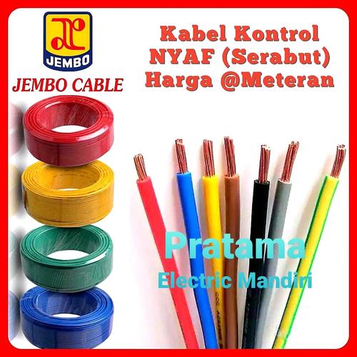 Jual JEMBO Cable Kabel Serabut NYAF 1 x 10mm 10 mm 10.0 per Meter ...