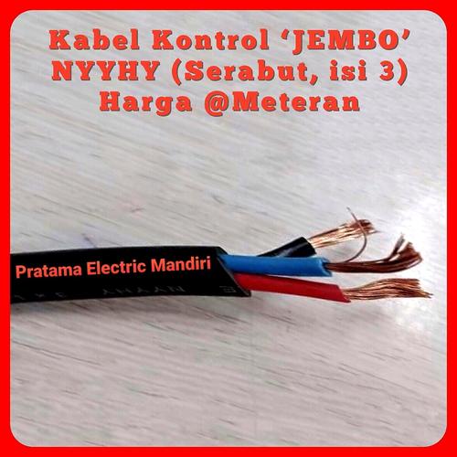 Jual JEMBO Kabel Cable Serabut NYYHY 3x6mm 3 x 6mm 3 x 6 mm Meter ...