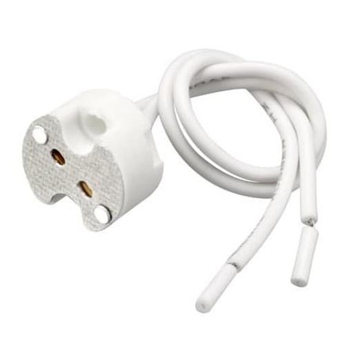 Jual Fitting Soket Kabel Putih 2Pin Bulat GU5.3 - Lampu LED / Halogen ...