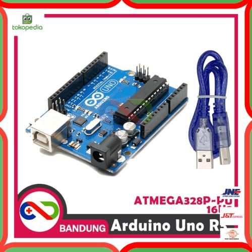 Jual ARDUINO UNO R3 ATMEGA328P-PU 16U2 COMPATIBLE BOARD + USB CABLE ...