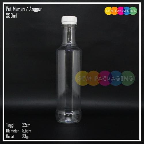 Jual Botol plastik pet marjan anggur 350ml untuk kemasan minuman kopi ...