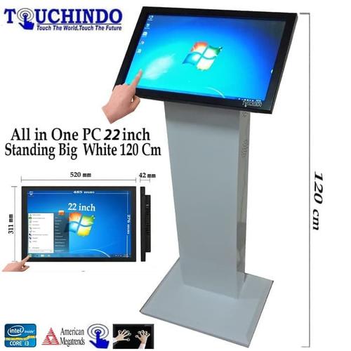 Jual All In One AIOPC22TCD i3 Touchscreen 22 inch Standing Big White ...
