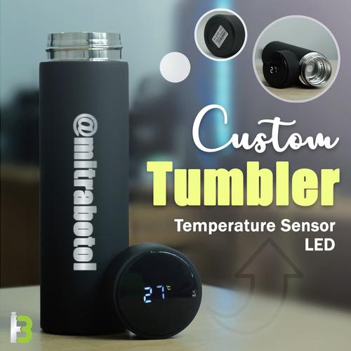 Jual CUSTOM TUMBLER TERMOS LED Termometer SOVENIR/PROMOSI LASER GRAFIR ...