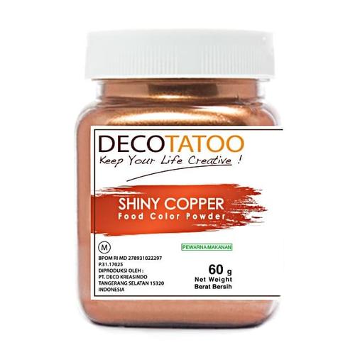 Jual Decotatoo Shiny COPPER Color powder 60 gr (pewarna makanan) - Kota ...