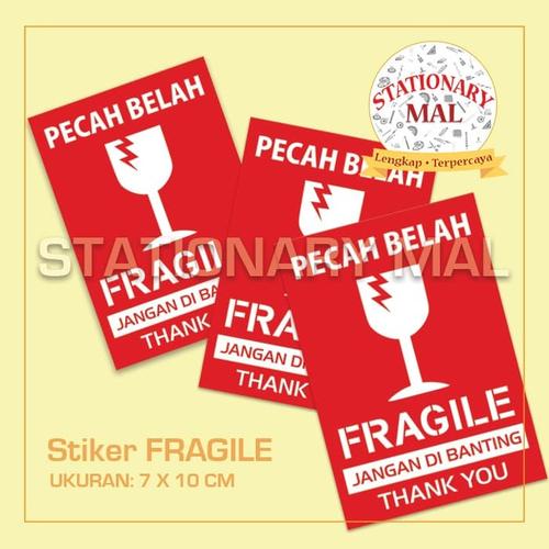 Jual Custom Stiker / Sticker Fragile / tahan banting 7 x10 cm - Jakarta ...