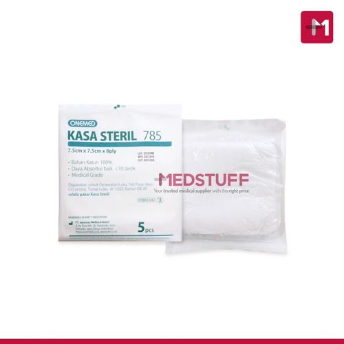 Jual Kasa Steril 785 7.5cm x 7.5cm 8ply isi 5pcs Onemed - Jakarta Barat ...