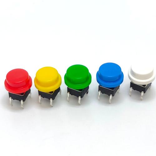 Jual Cap Tutup Push Button Round 6x6x7.3 Knob Tactile Momentary Switch ...