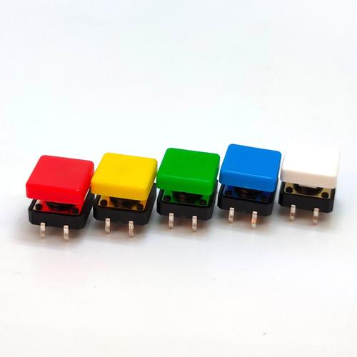Jual Cap Tutup Push Button Square 12x12x7.3 Knob Tactile Momentary ...