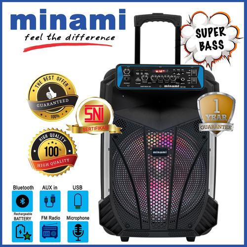 Jual Minami PARTY BOX 120 SPEAKER AKTIF PORTABLE meeting bluetooth 12 ...