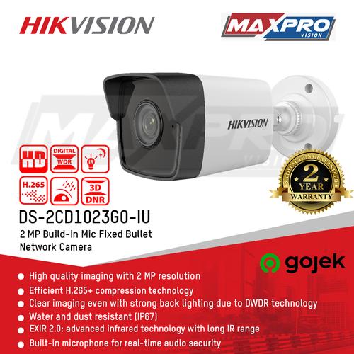 Jual IP CAMERA 2MP BUILT IN MIC HIKVISION DS-2CD1023G0-IU - Jakarta Barat - Maxpro Vision ...