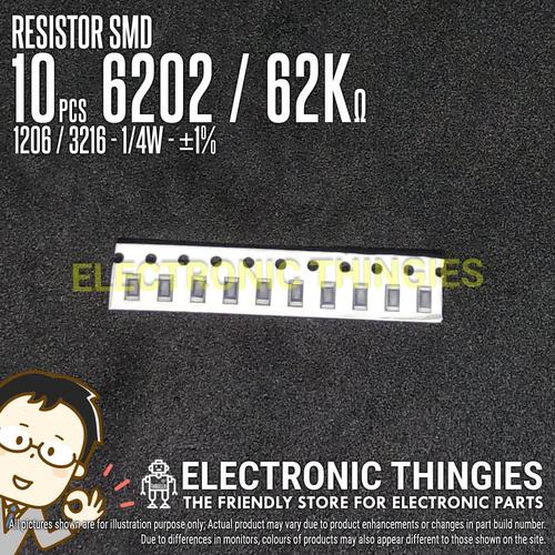 Jual 10pcs 1206 1% 6202 RESISTOR 62K OHM 1/4W 3216 - Kota Cimahi ...