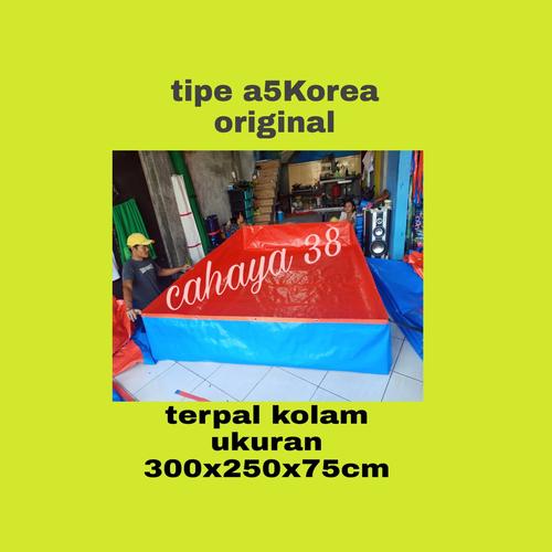 Jual Terpal kolam ikan 300x250x75cm tipe A5 Korea - Merah - Kota ...