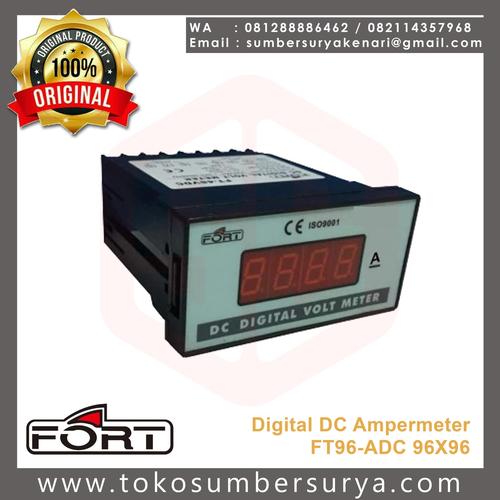 Jual Digital DC Ampermeter FT96-ADC / Amper meter FT96ADC Uk 96x96 Fort ...