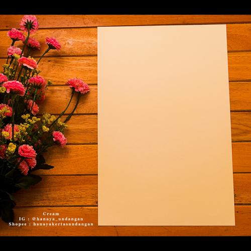 Jual kertas brief card / bc / tik cream , 200 gram, ukuran F4 - Kab ...