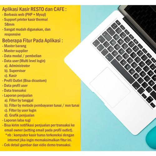Jual Aplikasi Kasir RESTO dan CAFE Berbasis web (PHP + MySQL) - Kab ...
