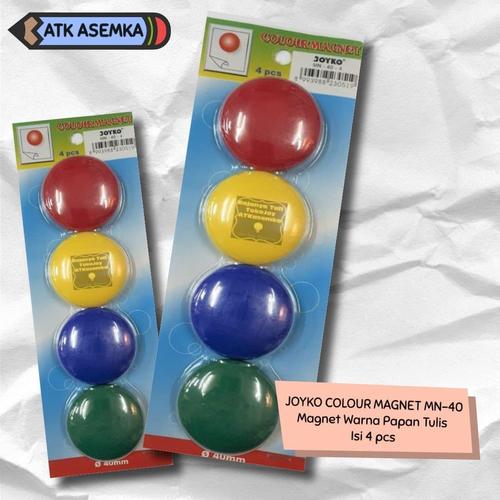 Jual JOYKO COLOUR MAGNET MN-40 / MAGNET WARNA / MAGNET WHITEBOARD MN40 ...