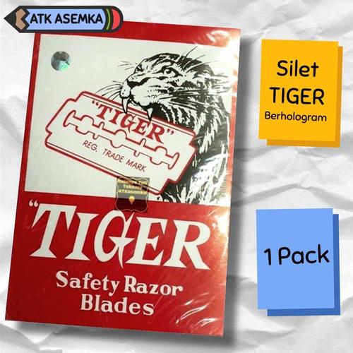 Jual Silet TIGER ASLI Hologram/ Mata Pisau Cukur TIGER /Safety Razor ...