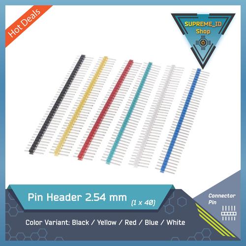 Jual Pin Header Male Standar 1x40 2.54mm - Putih - Jakarta Utara ...