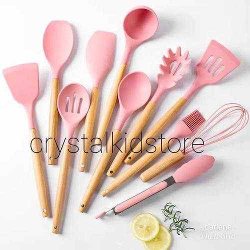 Jual kitchen utensil set 11pcs 11in1 silikon silicone cooking baking ...