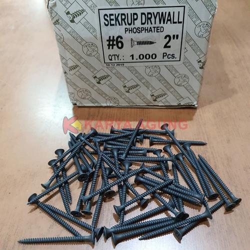 Jual Skrup Gypsum 6 x 2" 5 cm 100 bj / Sekrup Gipsum Hitam / Drywall - Kota Makassar - Karya ...