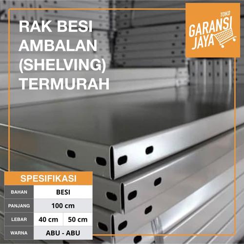 Jual Rak Ambalan Besi Murah 100x40cm (Abu-Abu) - Kota Surabaya ...