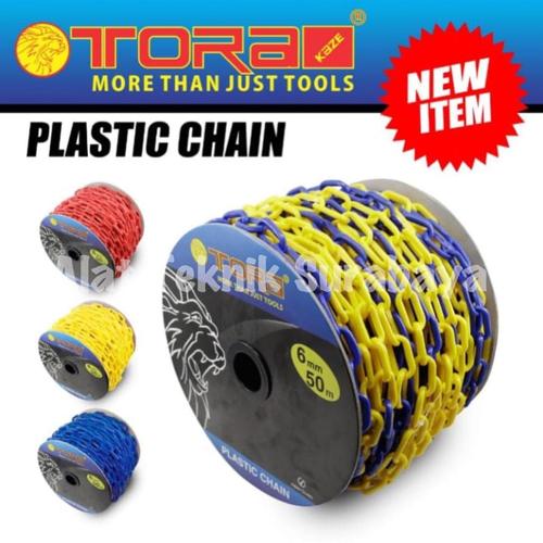 Jual PLASTIC CHAIN / RANTAI PVC TORA 6 MM X 50 M ; 8 MM X 30 M METER ...