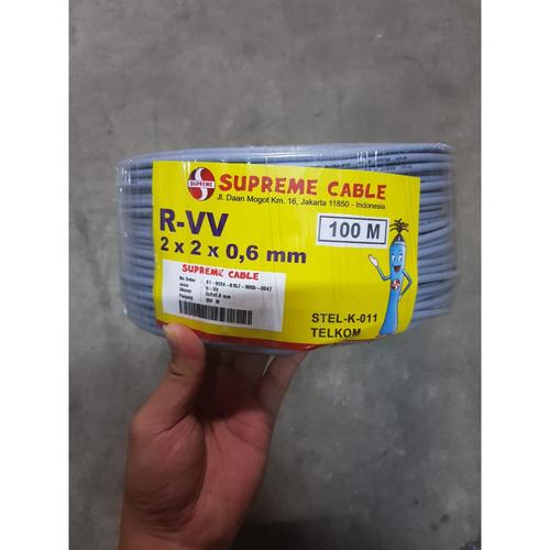 Jual SUPREME KABEL TELEPON (INDOOR) RVV 2X2X0,6 @100MTR (2PAIR) - Kota ...