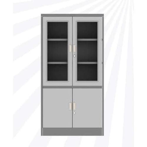 Jual LEMARI ARSIP BESI PINTU 1/2 kaca 1/2 panel TOP / DATASCRIPT ...