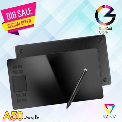 Jual VEIKK A50 Digital Graphic Drawing Pen Tablet Alt S640 Huion XP Pen ...