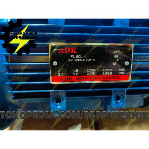 Jual Dinamo/Motor FLANGE ADK 2 HP/2PK (1,5kw) 1450 rpm 3 Phase B5 ...