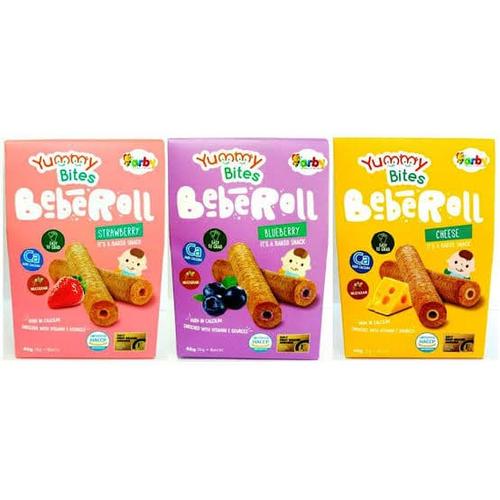 Jual Yummy Bites BebeRoll Strawberry/Blueberry/Cheese / Snack Bayi 40gr ...