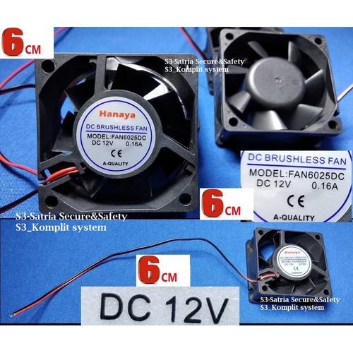 Jual Cooling Fan 6cm Kipas panel DC 12v 6 cm Brushless 12 V Volt ...