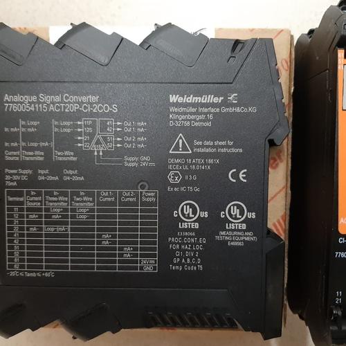 Jual Weidmuller ACT20P-CI-2CO-S Analog Signal Splitter Converter 0(4)-20mA - Jakarta Barat - Win ...