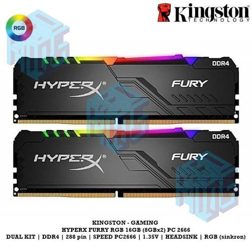Jual RAM KINGSTON - GAMING HYPERX FURRY RGB 16GB (8GBx2) PC 2666 - Kota ...