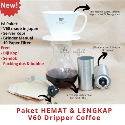 Jual V60 Paket HEMAT & LENGKAP-V60 DRIPPER COFFEE - Jakarta Timur - WIJIEL COFFEA New | Tokopedia
