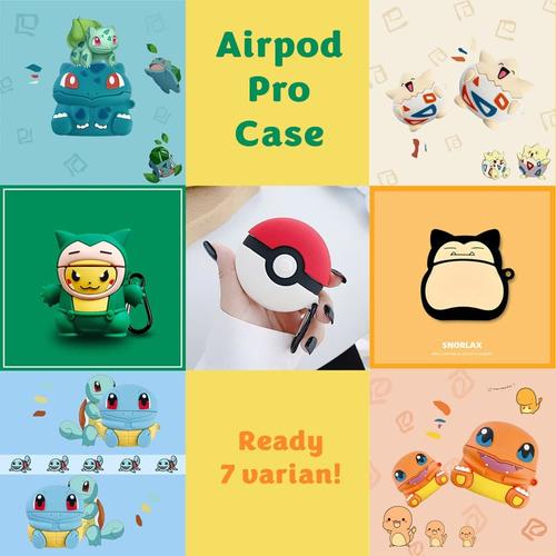 Jual Pokemon Airpod Pro 3D Case Casing Pikachu Pokeball Lucu Import ...