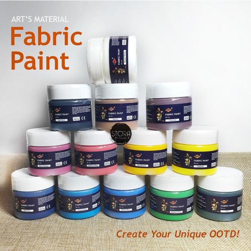 Jual ABC Fabric Paint 50 ml / Cat Lukis Kain Textile Paint Satuan ...