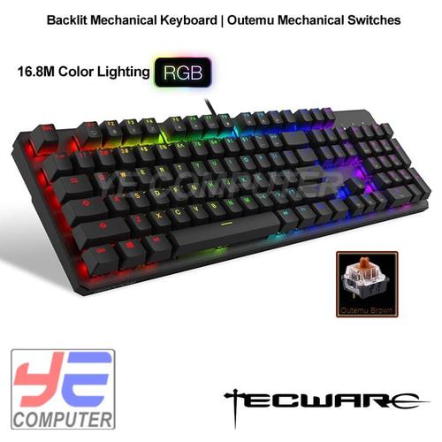 Jual TECWARE PHANTOM 104 RGB (Outemu Brown) - Backlit Mechanical ...