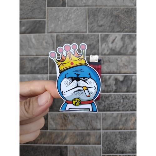Jual Stiker Vinyl Doraemon Smoking Karakter Motor Helm Laptop HP Print ...